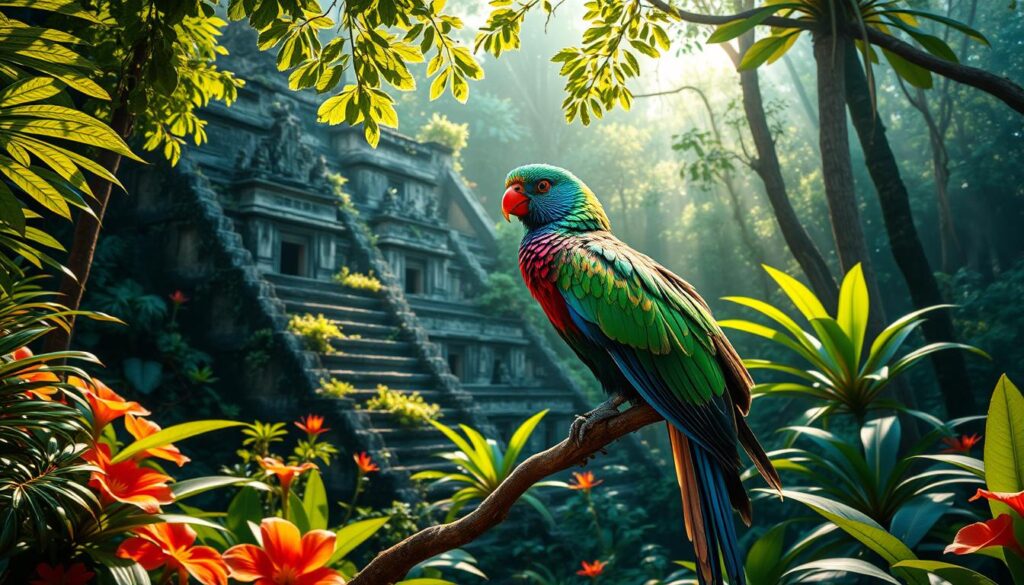 Der prachtvolle Quetzal - Heiliger Vogel der Maya